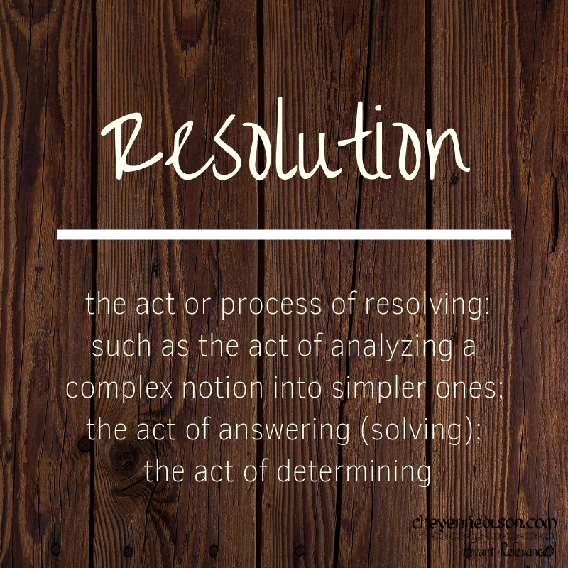 Resolution – Vibrant Relevance Ministries